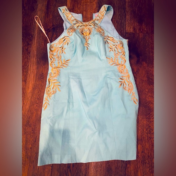 Lilly Pulitzer | Dresses | Nwt Lilly Pulitzer Tina Stretch Shift Blue ...